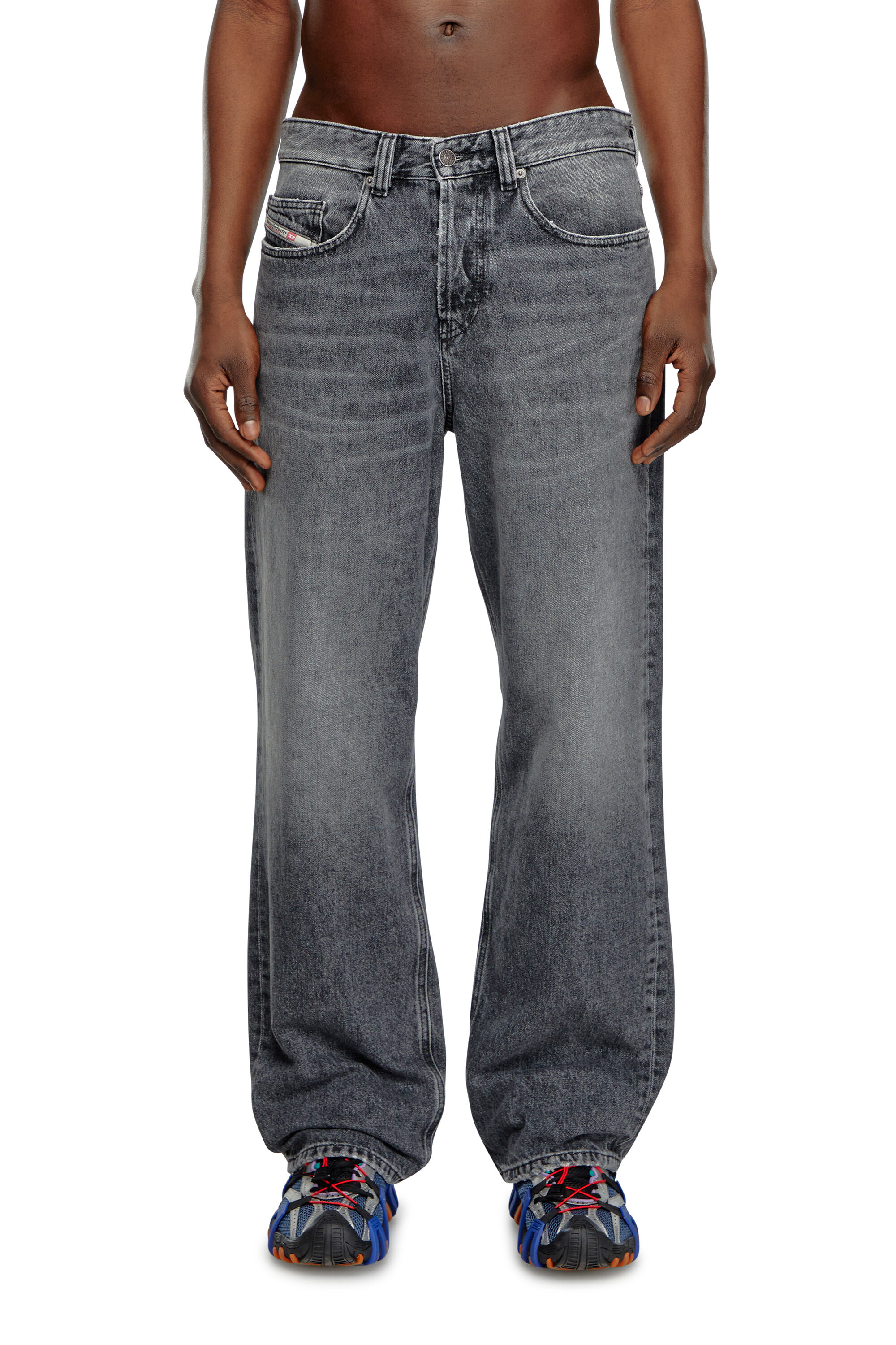 Straight Baggy Jeans 2001 D-Macro | Dark Grey | Diesel Straight Baggy Jeans 2001 D-Macro | Dark Grey | Diesel